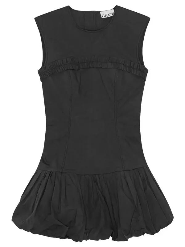 GANNI Sleeveless Dress - Black