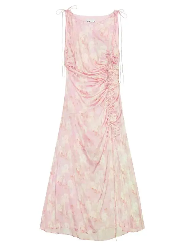 GANNI Printed Dress - Pink