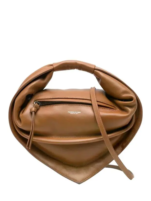 FEDERICO CINA Mini Tortellino Tote - Brown