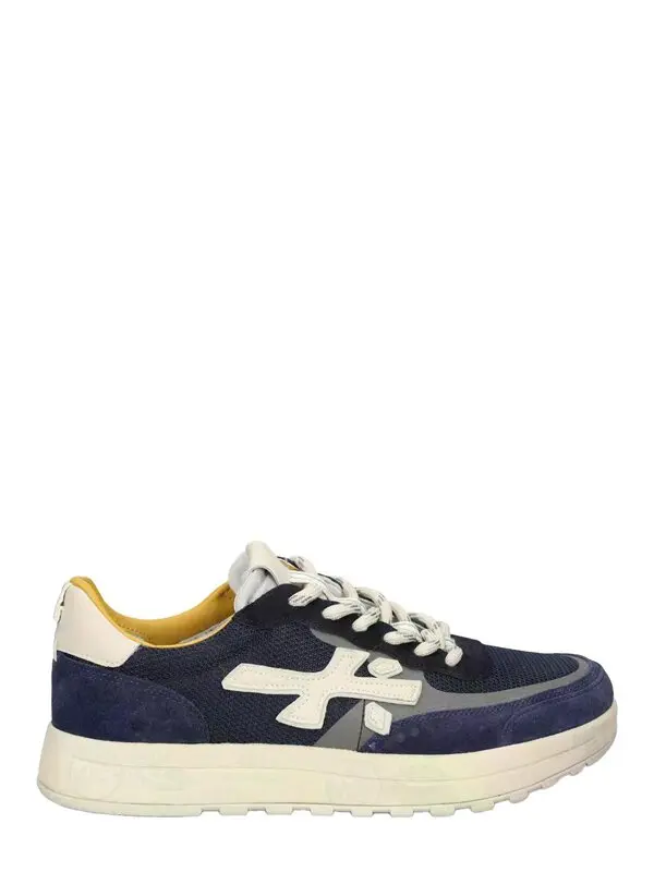 Premiata Mesh Panelled Sneakers - Blue