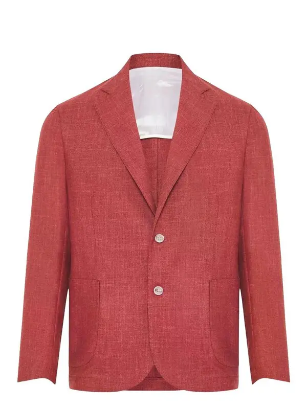 BARBA NAPOLI Single-breasted Blazer - Red
