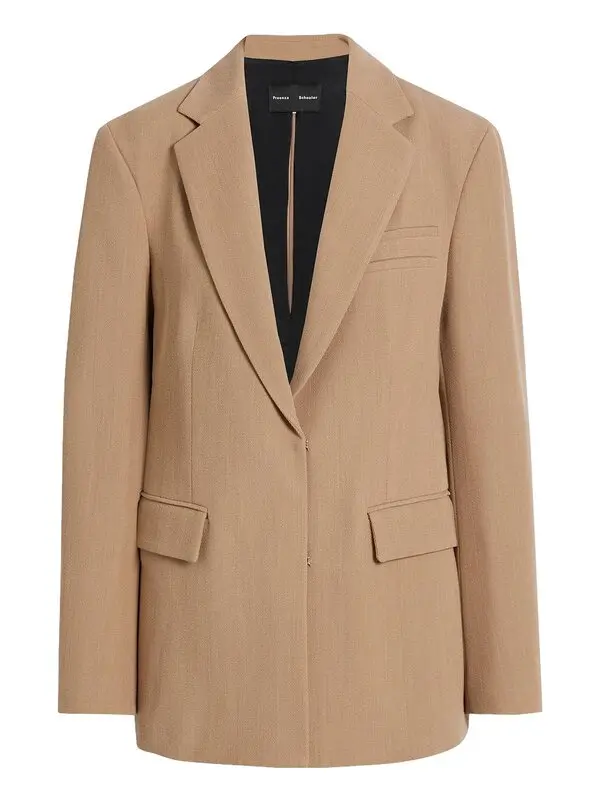 Proenza Schouler Wool-blend Twill Blazer - Sand