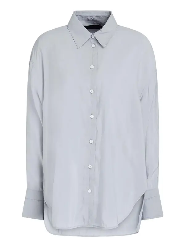 Proenza Schouler Ida Satin-crepe Shirt - Sky Blue