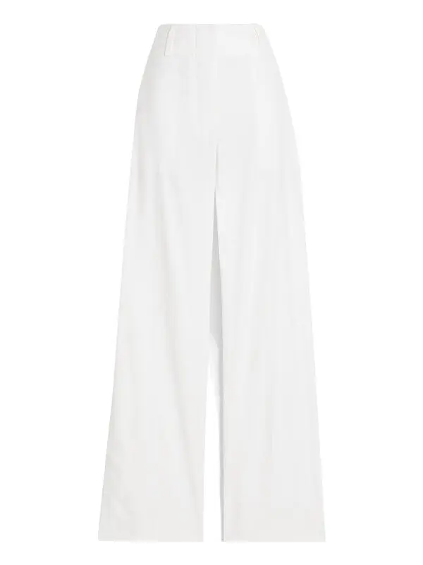Proenza Schouler Joey Woven Straight-leg Pants - Off-white
