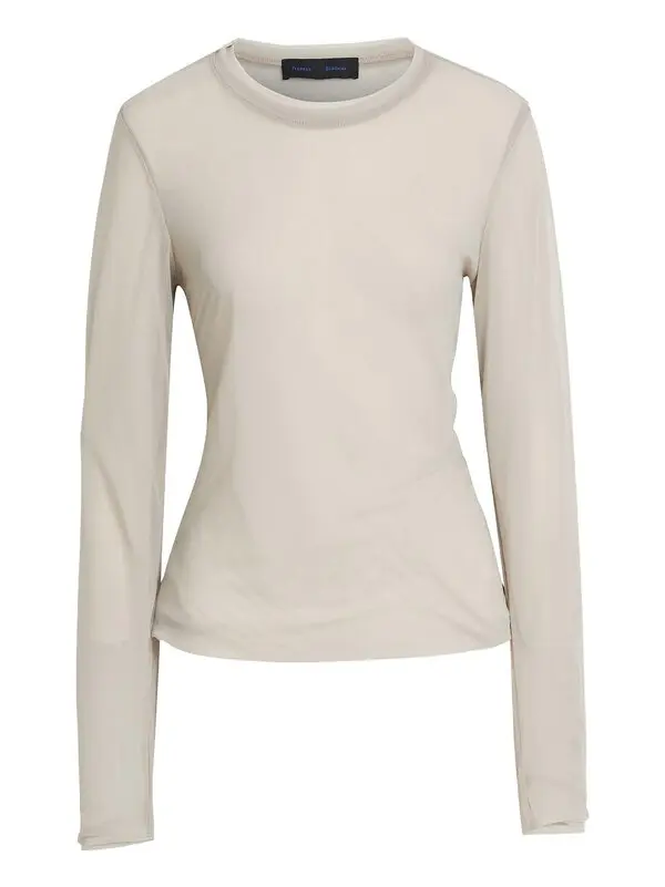 Proenza Schouler Dara Chiffon Top - Mushroom