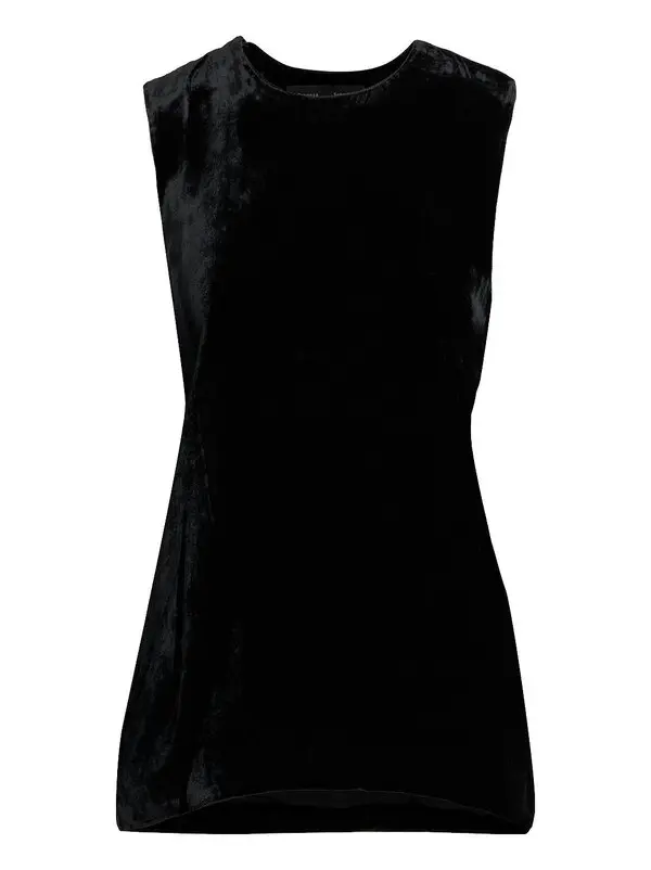 Proenza Schouler Joyce Velvet Top - Black