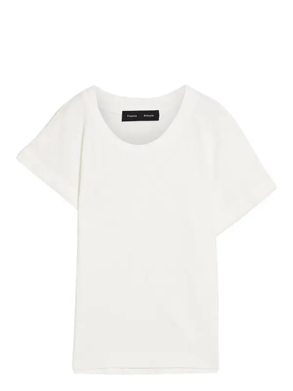 Proenza Schouler Cotton-blend Terry T-shirt - White
