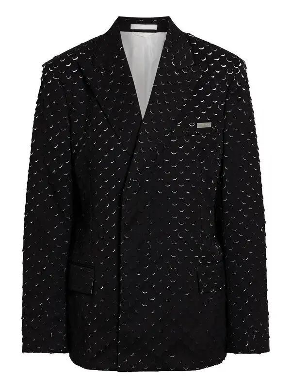 Helmut Lang Lasercut Twill Blazer - Black