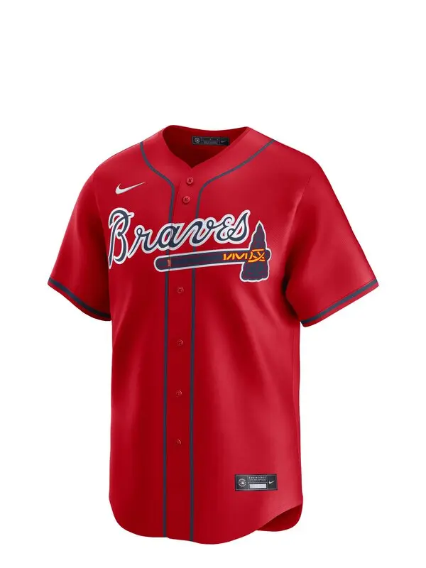 Nike Matt Olson Atlanta Braves Dri-fit Adv Mlb Limited Jersey - Red