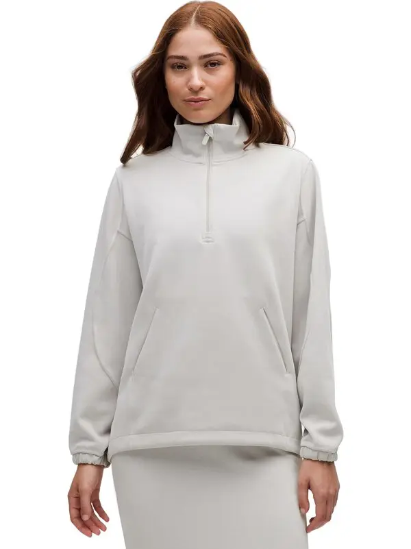 Lululemon Softstreme Half-zip - Dove Grey