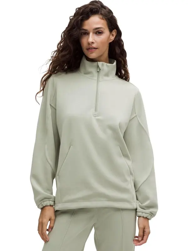 Lululemon Softstreme Half-zip - Fog Green