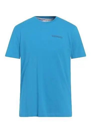 BIKKEMBERGS T-shirt Azure Size Cotton, Elastane - Blue