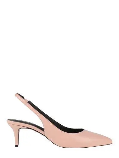 Emporio Armani Leather Slingback Pumps - Pink