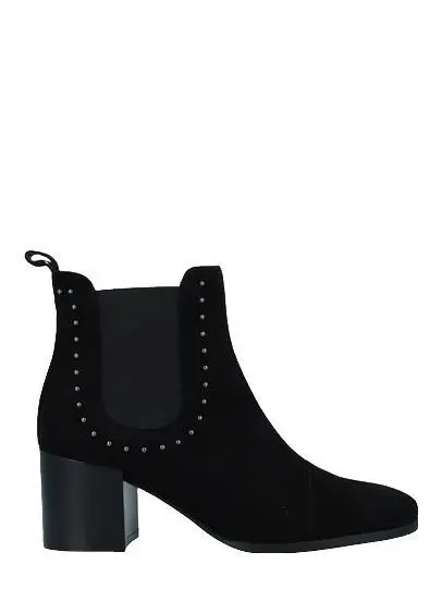 POLLINI Ankle Boots In Leather - Black