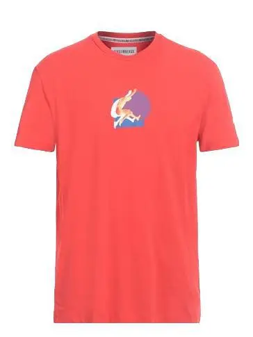BIKKEMBERGS T-shirt Size Cotton, Elastane - Red