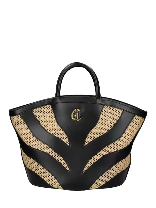 Just Cavalli Logo-plaque Tote Bag - Black