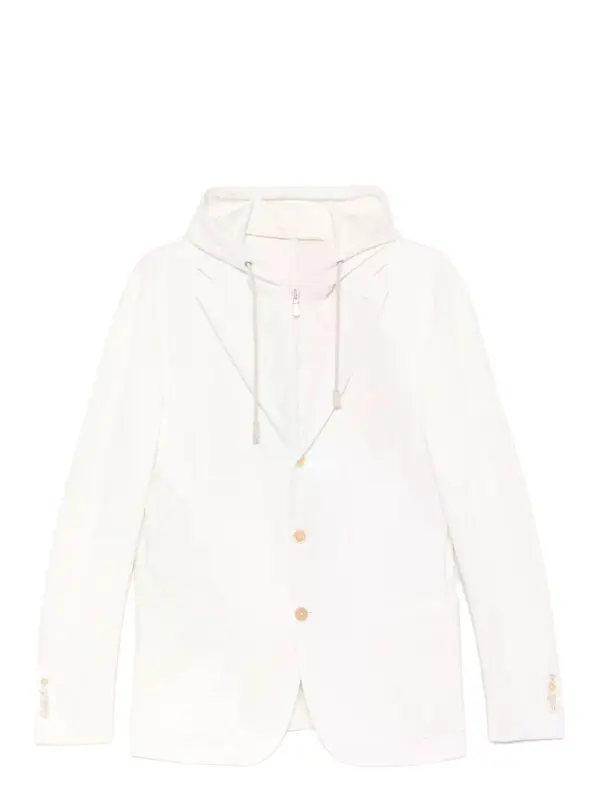 Eleventy Single-breasted Blazer - White