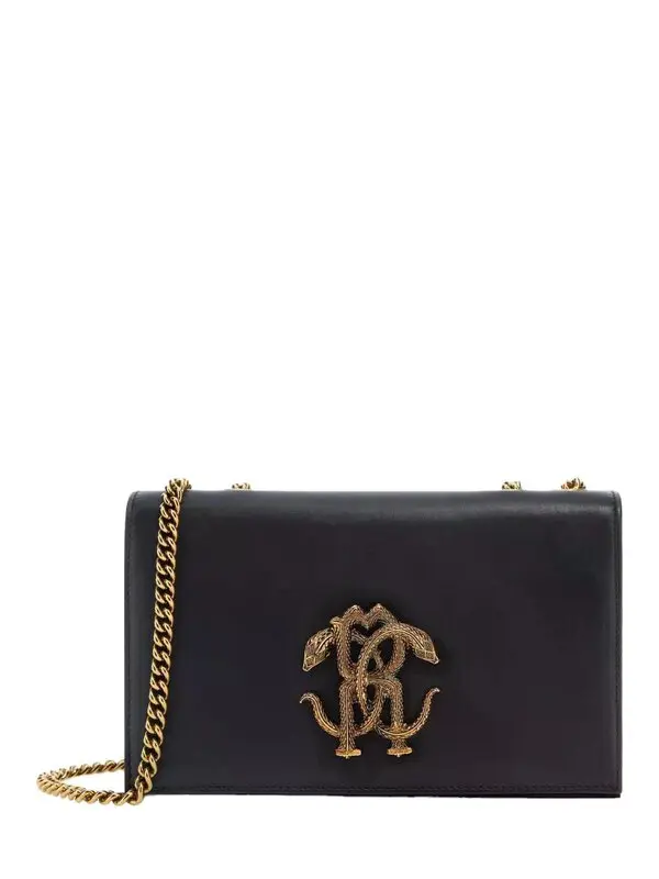 Roberto Cavalli Embellished Shoulder Bag - Black