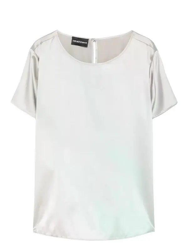 Emporio Armani Satin Top - Grey