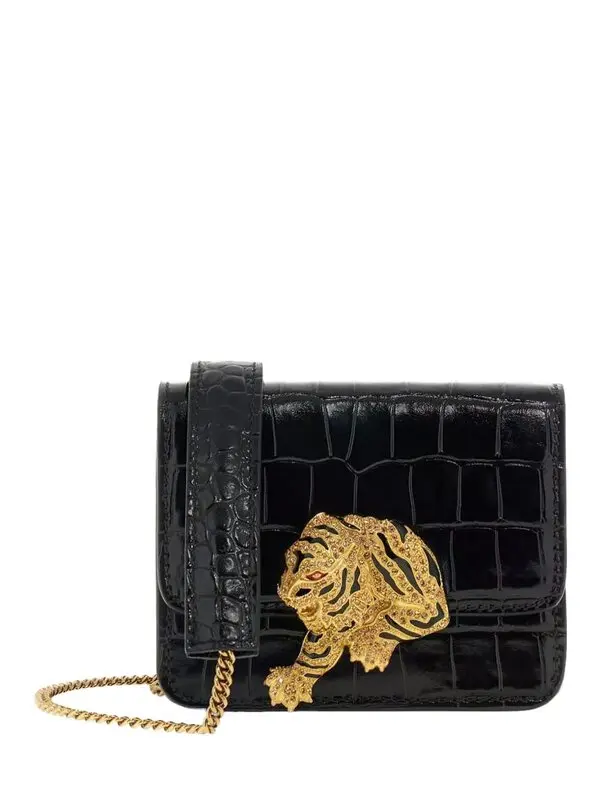 Roberto Cavalli Mini Crossbody Bag - Black