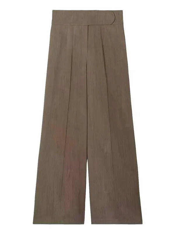Co Pleated Trousers - Brown