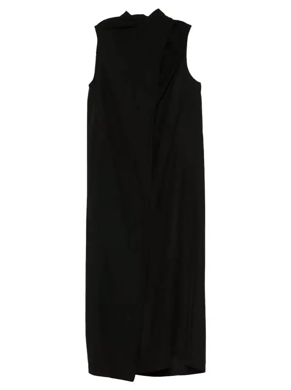UMA WANG Sleeveless Midi Dress - Black