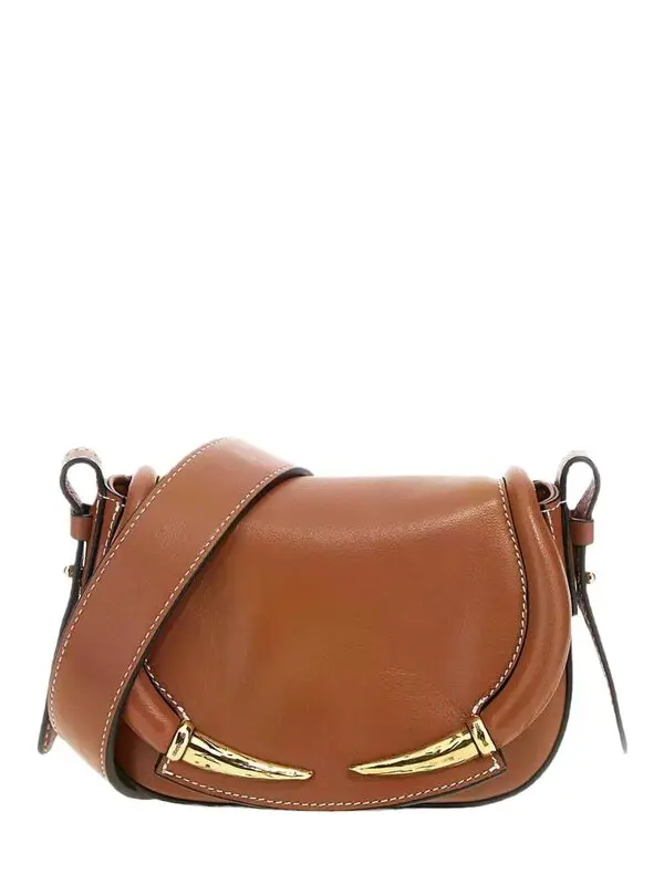 Roberto Cavalli Fang Bang Shoulder Bag - Brown