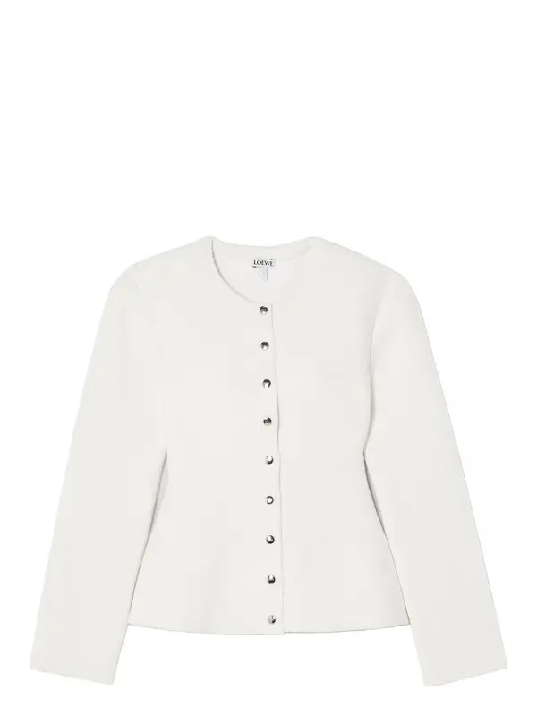 Loewe Chenille Cardigan - White