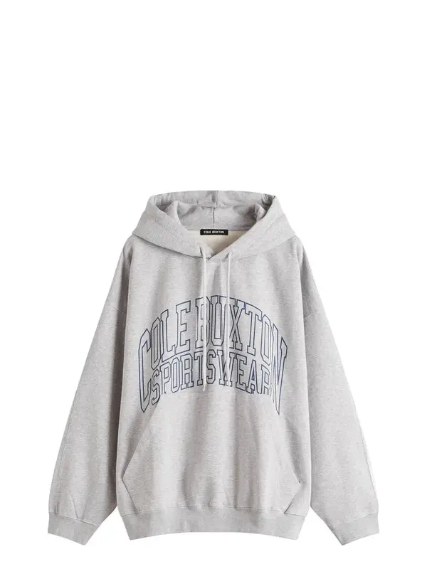 COLE BUXTON Sportswear Arc Hoodie - Grey Marl