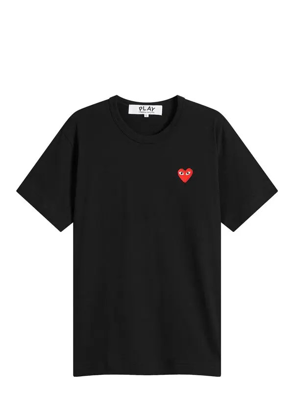 Play Comme Des Garcon Basic Logo T-shirt - Black