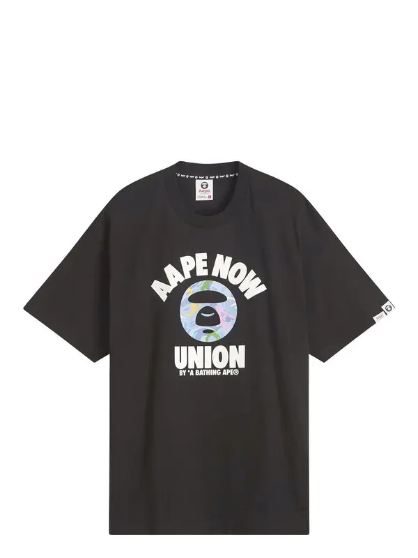 A BATHING APE Aape Union College T-shirt - Black