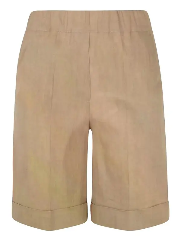 D.exterior Linen Shorts - Neutrals