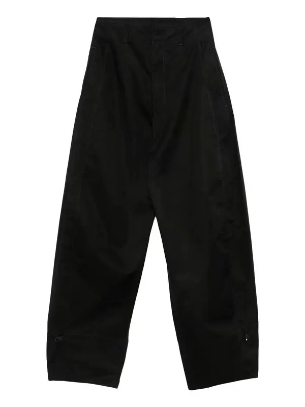 LEMAIRE Cotton Trousers - Black