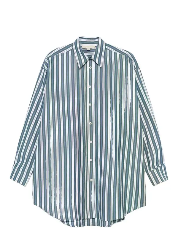 Remain Birger Christensen Striped Shirt - Blue