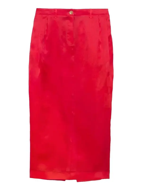 Khaite Lucian Maxi Skirt - Red