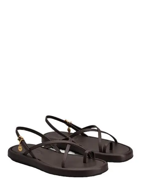 TOD'S Charm Toe Loop Sandal - Palissandro