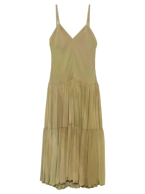 JIL SANDER Sleeveless Midi Dress - Green