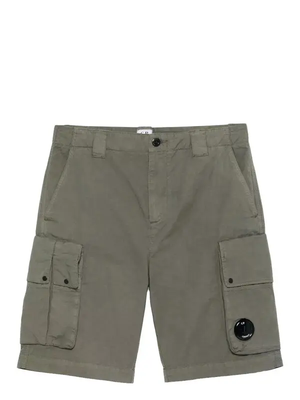C.P. COMPANY Lens-detail Cargo Shorts - Green