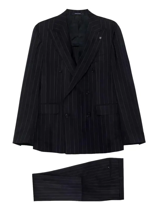 Tagliatore Pinstriped Suit - Blue