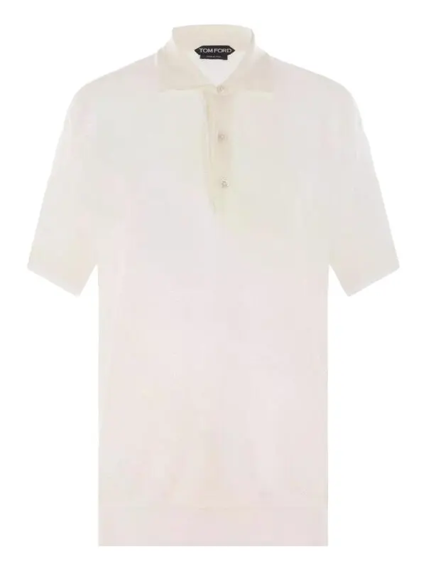 TOM FORD Mesh Polo Shirt - White