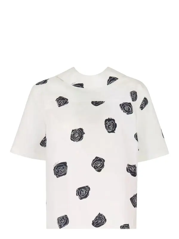 Marni Graphic Cotton Shirt - White