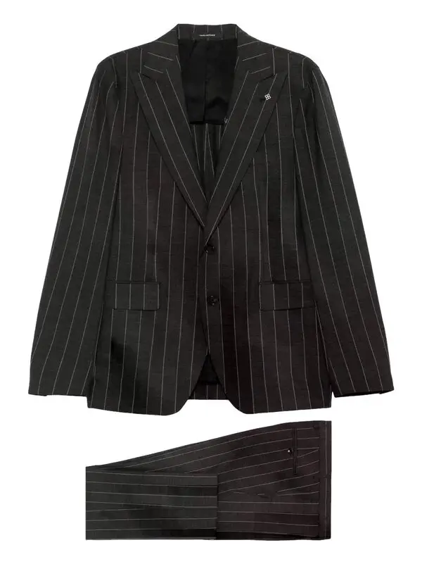 Tagliatore Pinstriped Suit - Grey