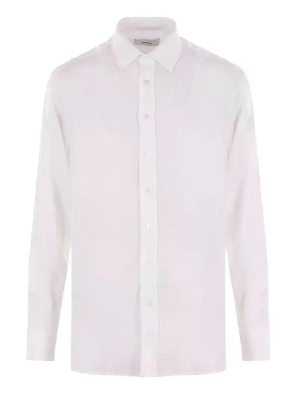 LARDINI Linen Shirt - White
