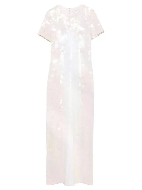 Sportmax Sequinned Midi Dress - Neutrals