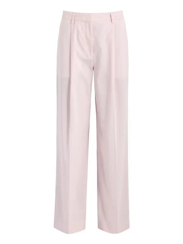 TOTEME Straight-leg Organic Cotton Trousers - Light Pink