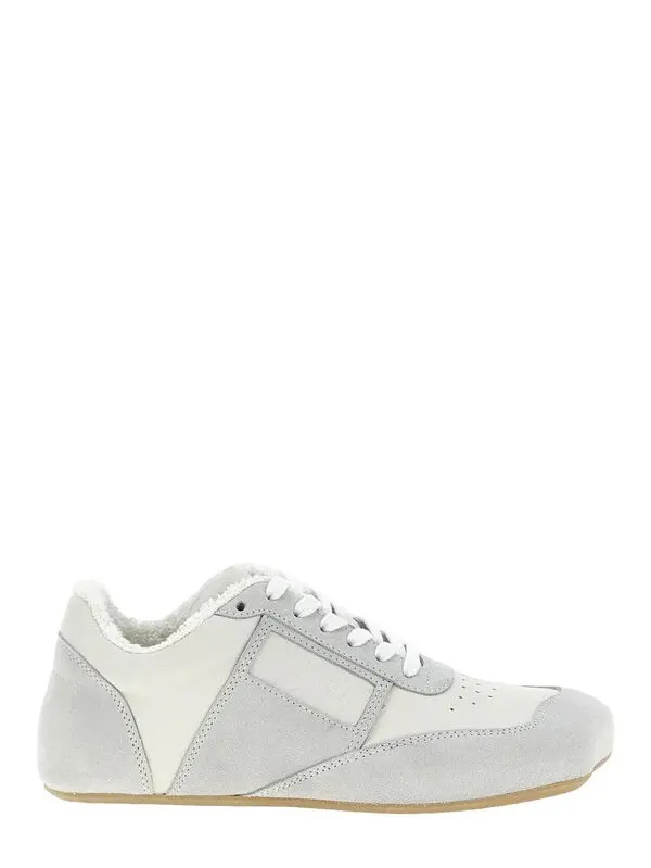 MAISON MARGIELA Leather And Suede Sneakers - Grey