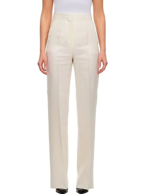 Max Mara Wide Leg Trousers - White