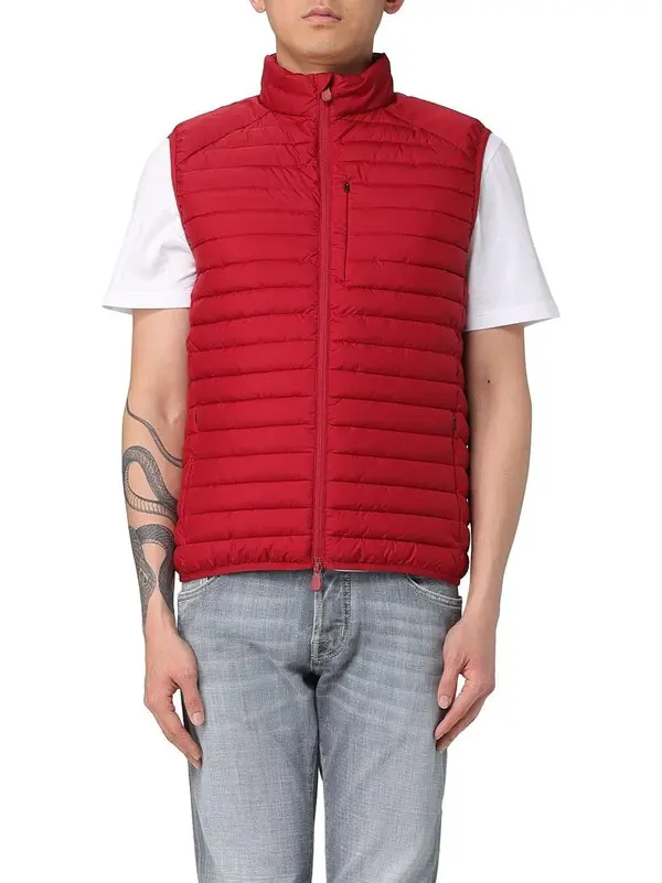 SAVE THE DUCK Quilted Vest - Burgundy