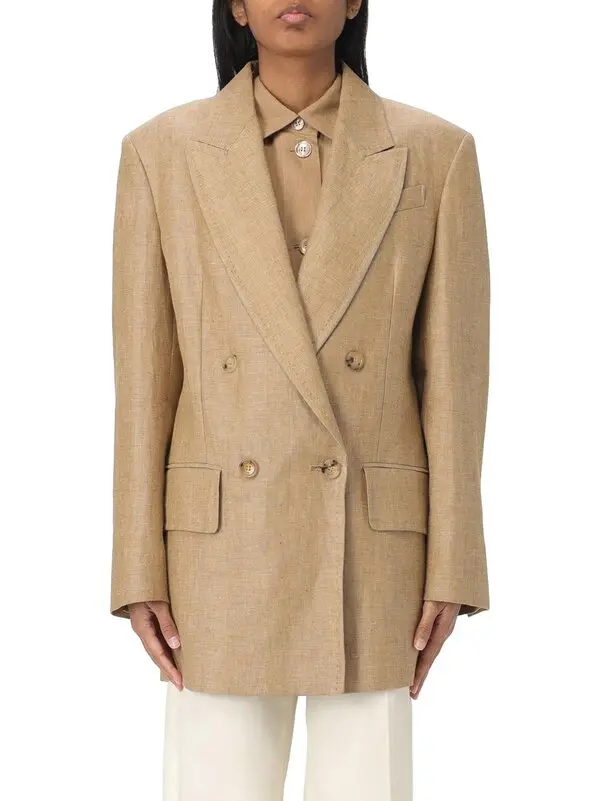 Max Mara Classic Double-breasted Jacket - Tobacco