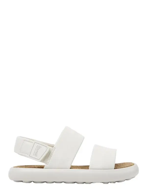 Camper Flat Sandal - White